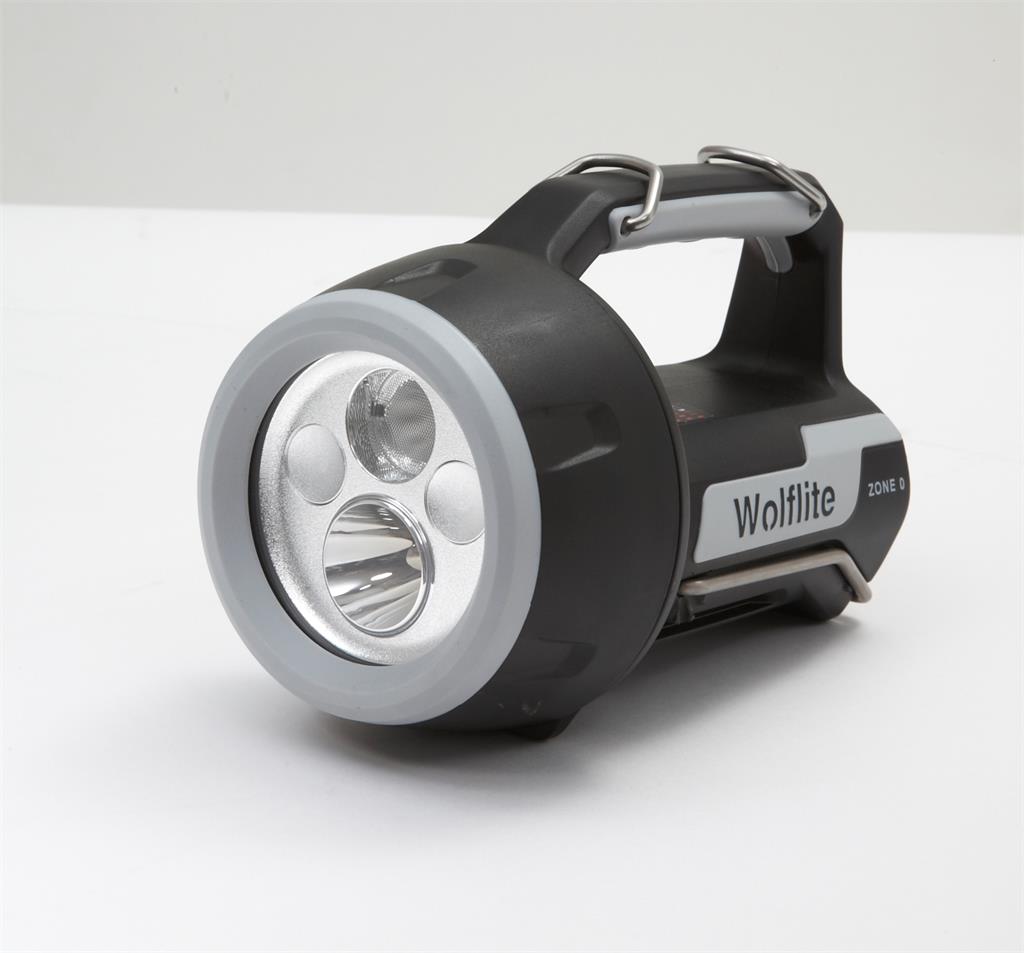 WOLF XT75H Ex Sone 0 oppladbar LED-lykt inkl. 230V lader. 2 spredn, 2 ...