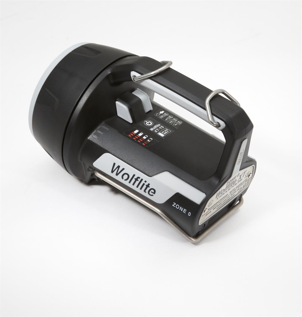 WOLF XT75 Ex sone 0 oppladbar LED-lykt inkl lader 24V. 2 spredn., 2 ...